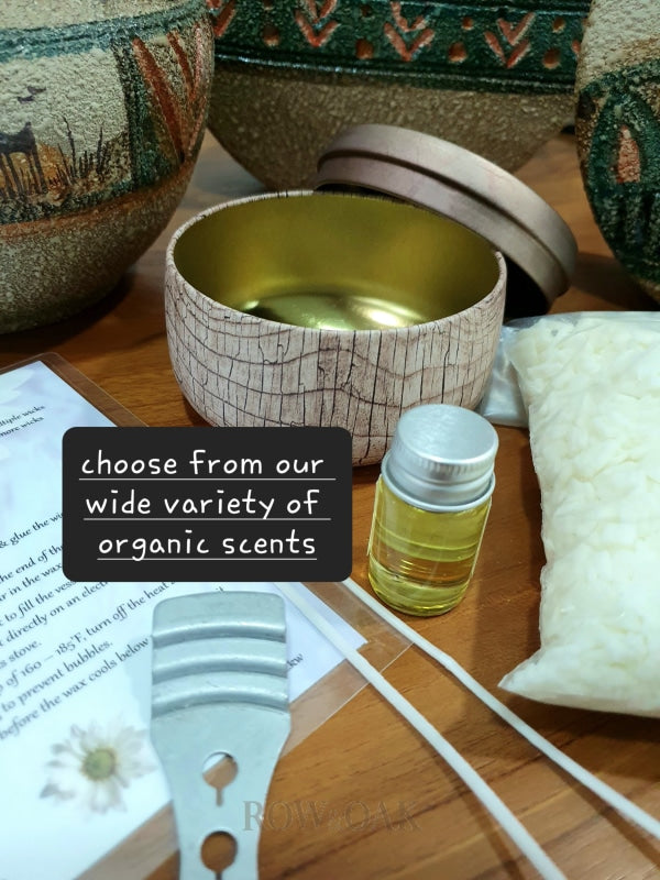 Soy Candle Making Kit #2 - Bronze Tin – Row & Oak
