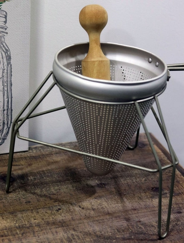 Vintage Metal Conical Sieve – Row & Oak